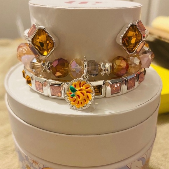 Bomb Party | Jewelry | Bomb Party Spring Stack 224 Shes A Peach | Poshmark